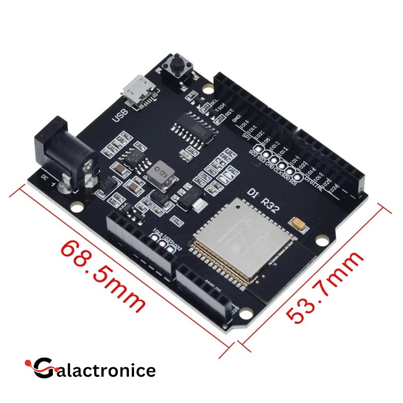 ESP32 WiFi és Bluetooth fejlesztőkártya Wemos D1 Mini, Arduino UNO R3 ...