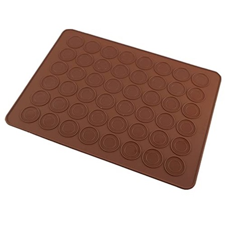 Tava copt Macarons AYSTOAYS®, reutilizabila, rezistenta, 48 de forme ...
