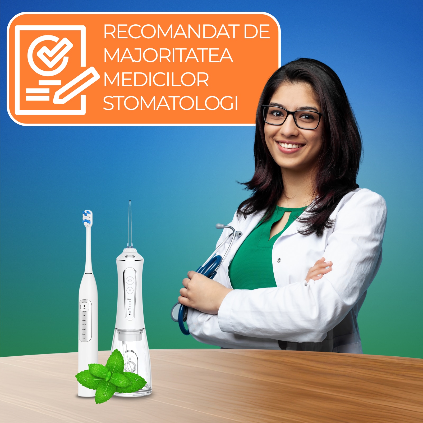 Irigator Bucal Profesional tip Dus Bucal si Periuta de dinti electrica ...