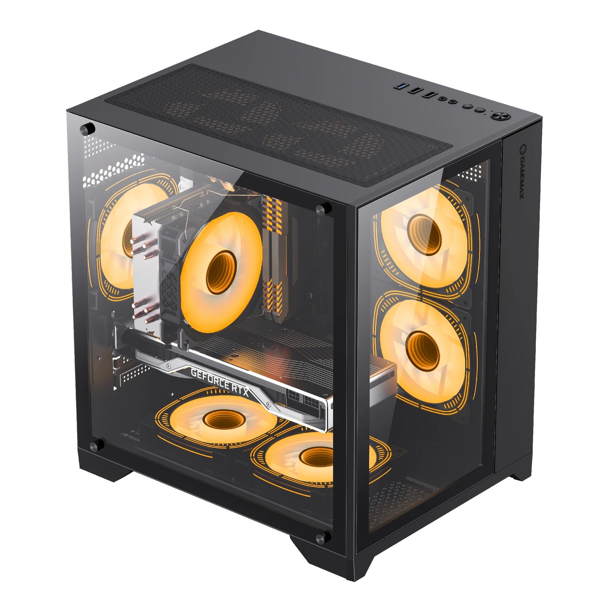 Carcasă computer Gamemax Carcasă mATX - Infinity Mini Black GM ...