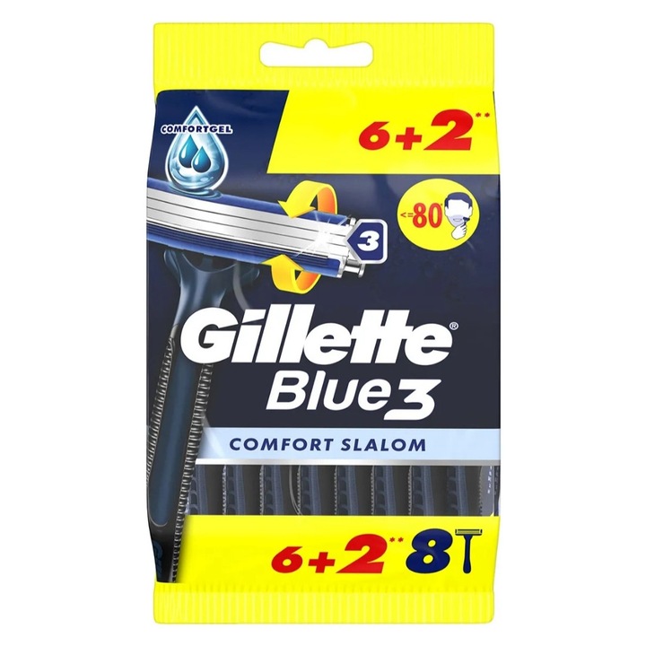 Gillette Blues 3 borotva, 6+2 pengés, férfiaknak, eldobható - eMAG.hu