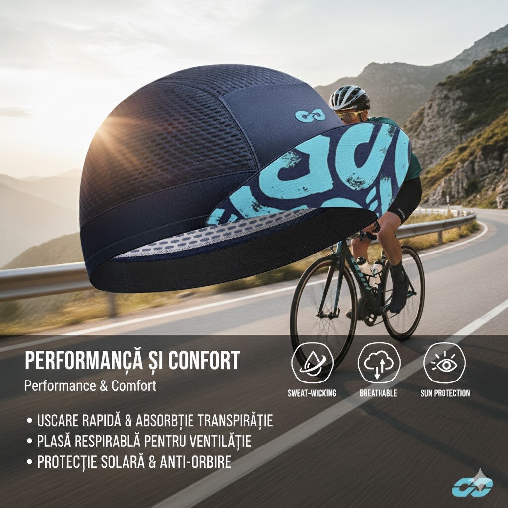Sapca Sport Ciclism Unisex, Marime Universala, Quick-Dry, Respirabila ...