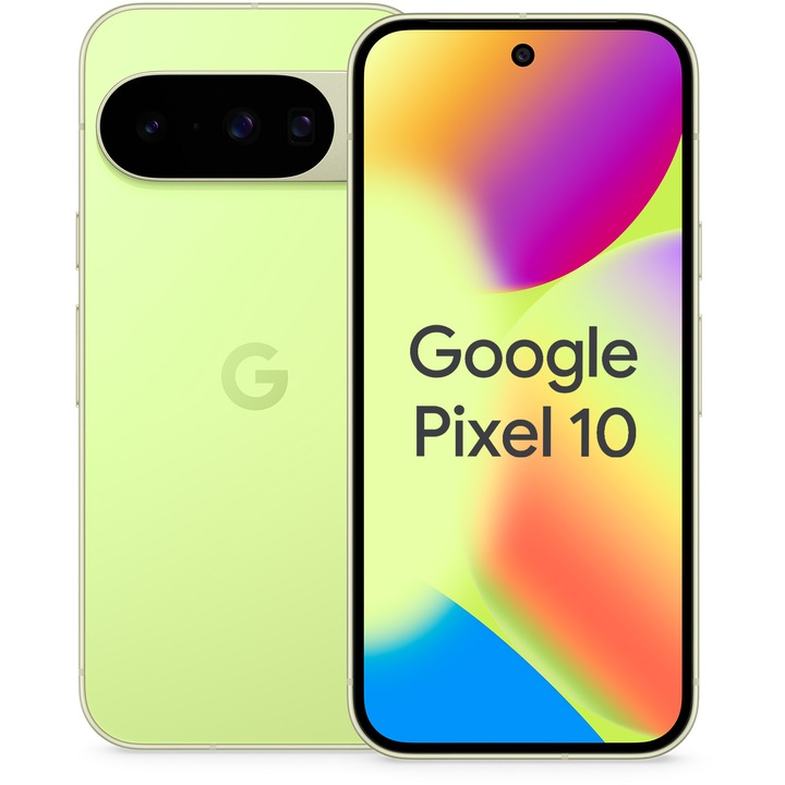 Telefon mobil Google Pixel 10, 128GB, 12GB RAM, 5G, Lemongrass - eMAG.ro