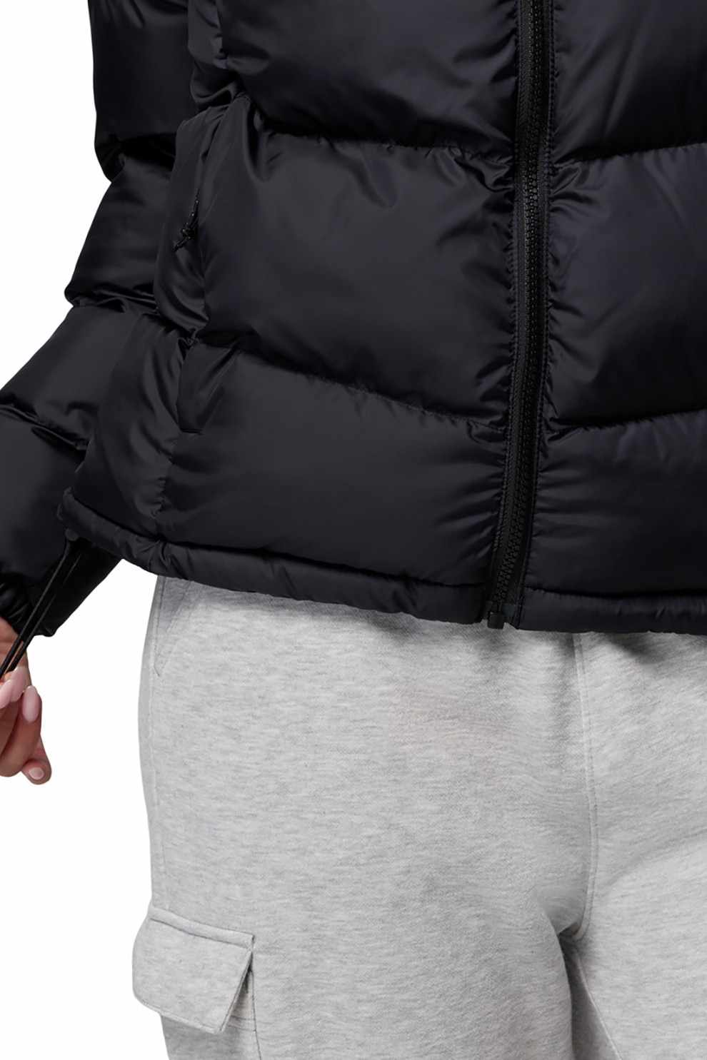 Columbia, Geaca cu model colorblock Puffect™ II, Negru, Gri, Alb optic ...