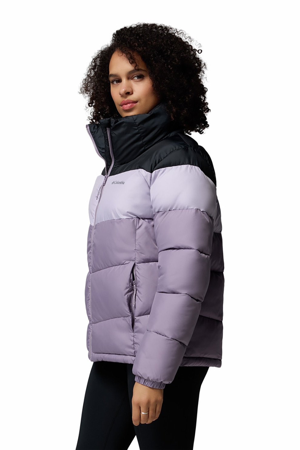 Columbia, Geaca cu model colorblock Puffect™ II, Negru, Gri, M - eMAG.ro