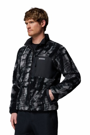 Columbia, Bluza de trening reversibila de iarna pentru ski Pass, Negru ...