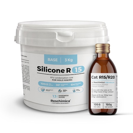 Cauciuc Siliconic Lichid Bicompus R15, ideal pentru matrite din silicon ...
