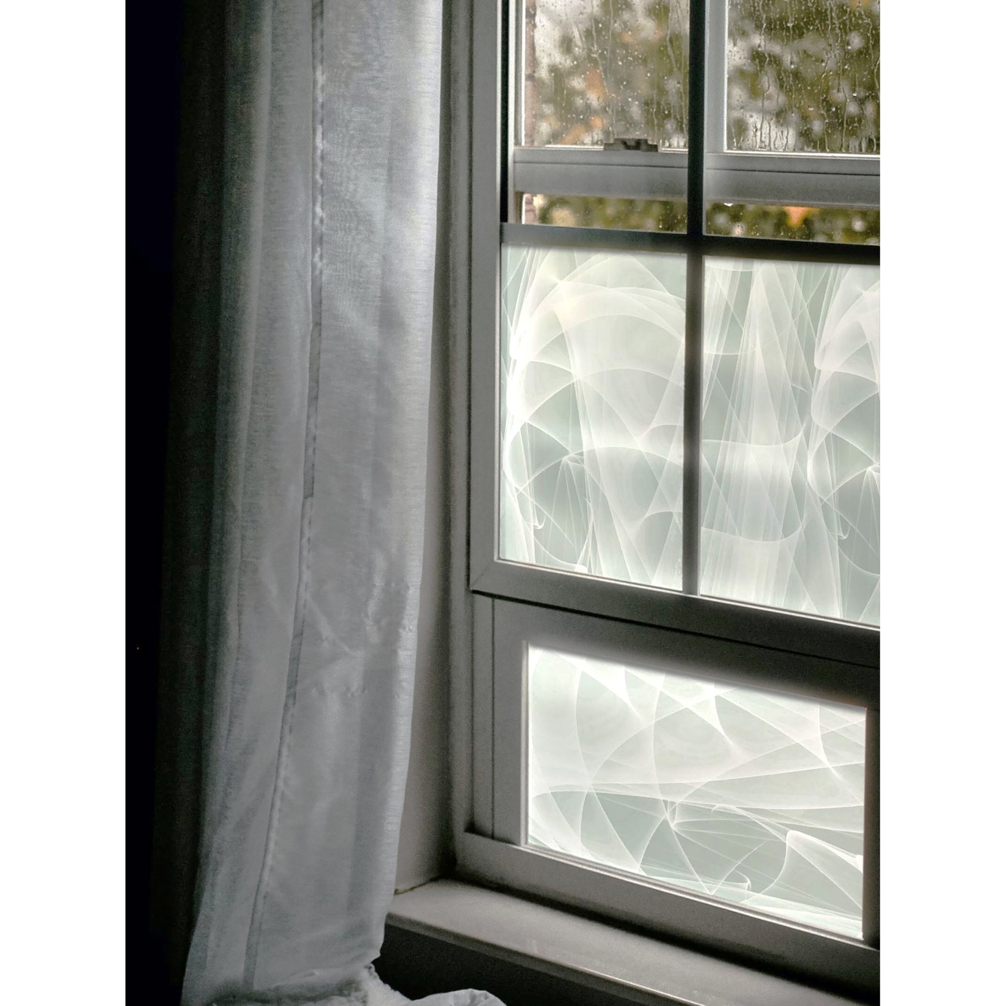 Folie statica pentru ferestre, 45 x 200 cm, DecoMeister®, Model Murano ...