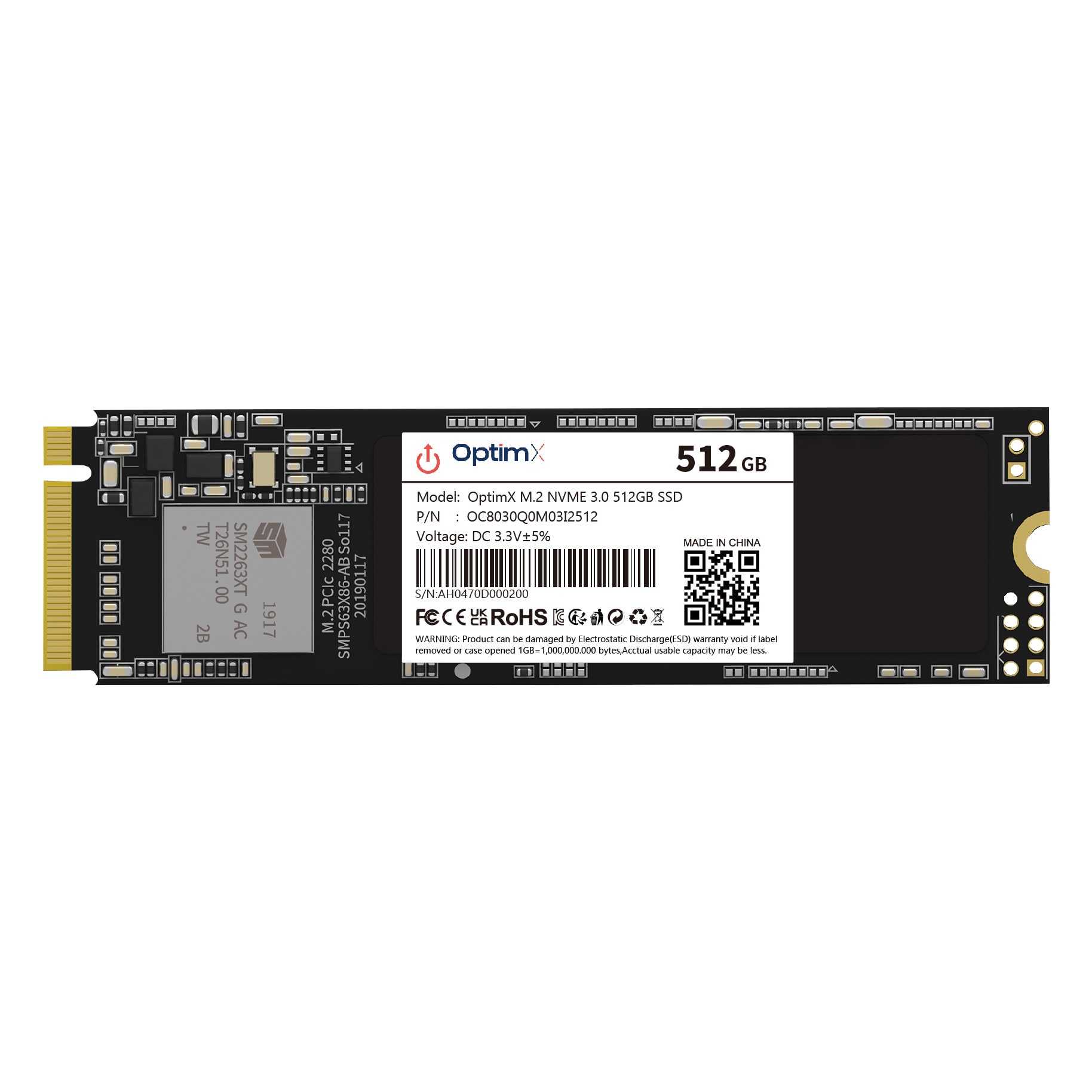 Solid State Drive (SSD) OptimX M.2 NVMe 3.0 512GB SSD - eMAG.ro