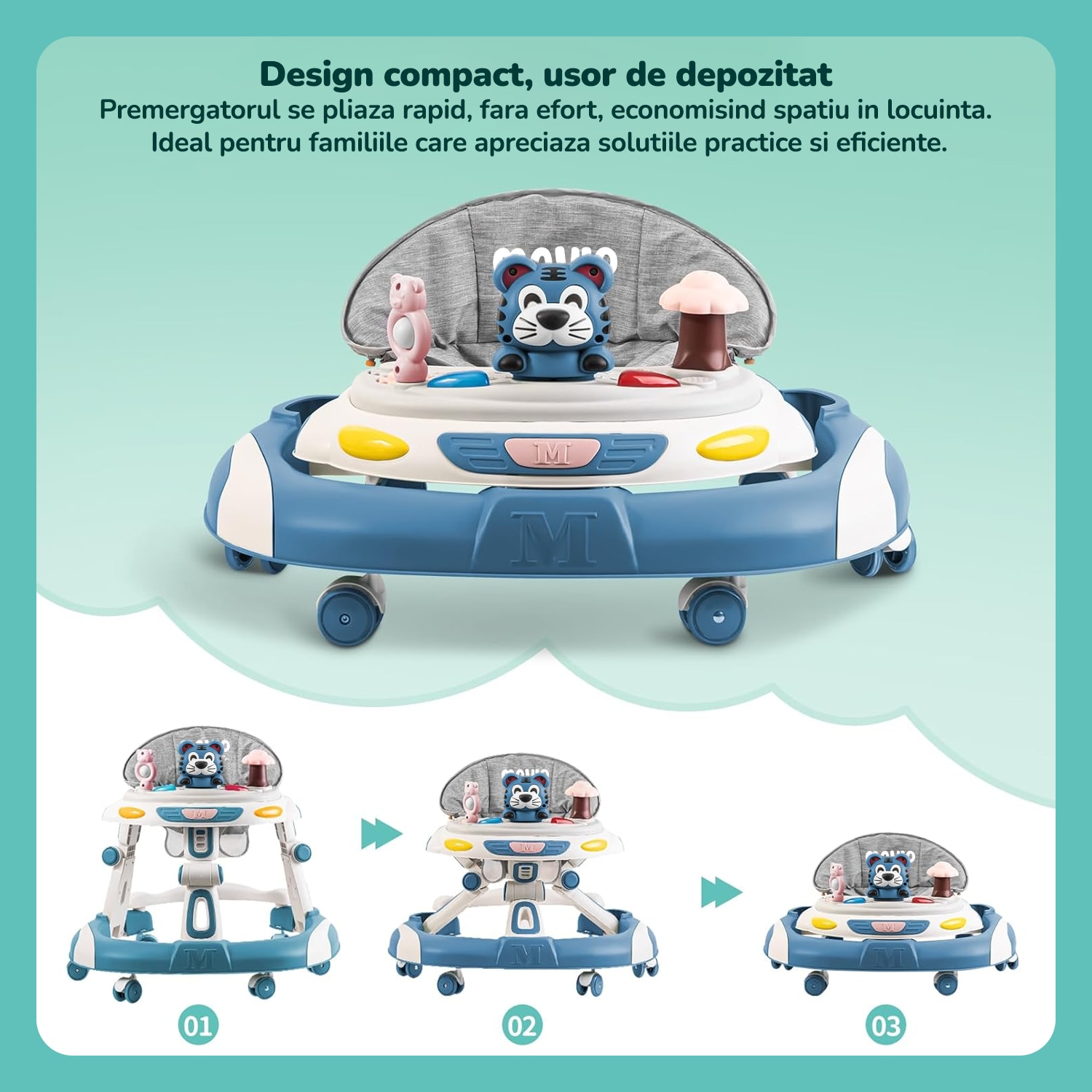 Premergator Copii 2 in 1 Mavio®, Model EasyRide, Rotobil pentru ...