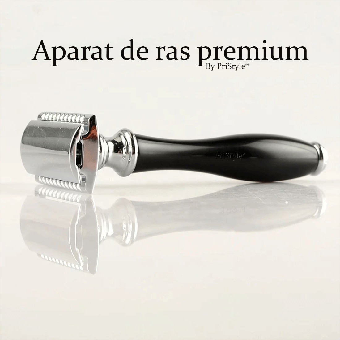 Set Aparat de Ras Traditional, Barbierit Clasic cu Lama Dubla, Bol si ...