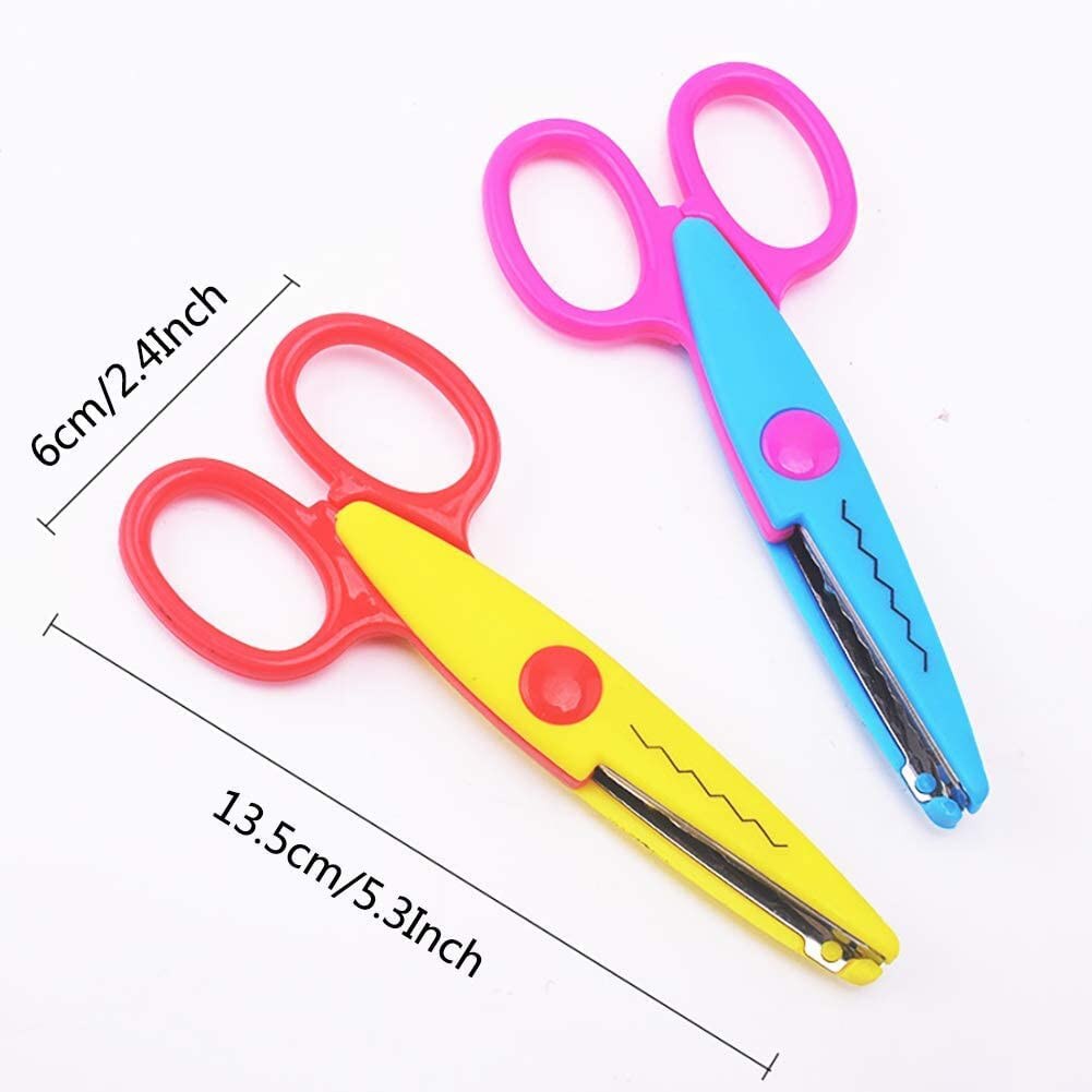 Set 4 foarfece de hartie pentru copii, diferite modele de taiere ...