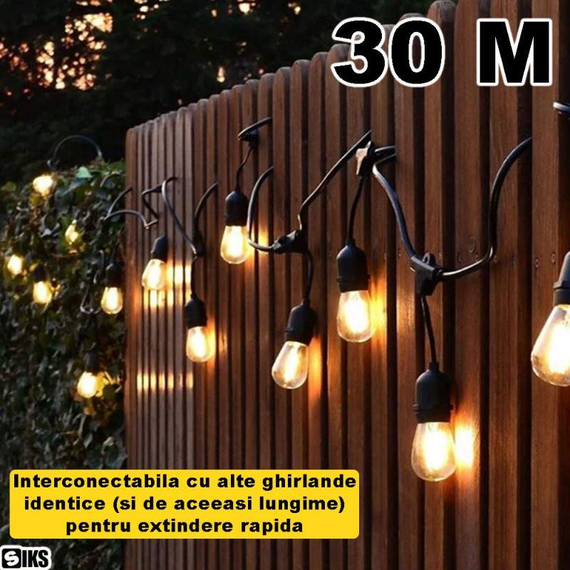 Ghirlanda Luminoasa Terasa SIKS Decorativa Cu Becuri De Interior ...