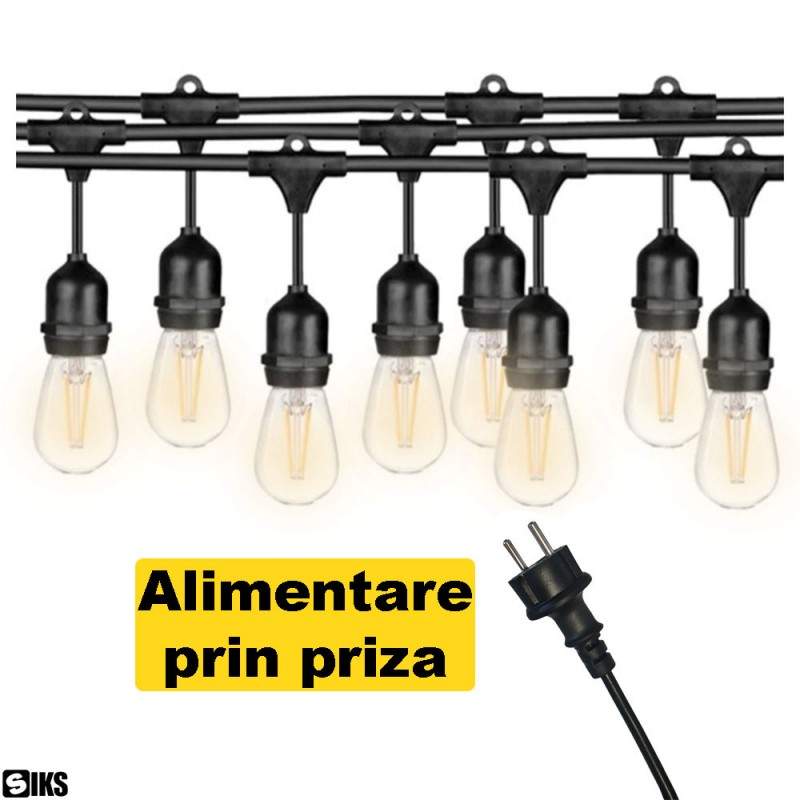 Ghirlanda Luminoasa Terasa SIKS Decorativa Cu Becuri De Interior ...