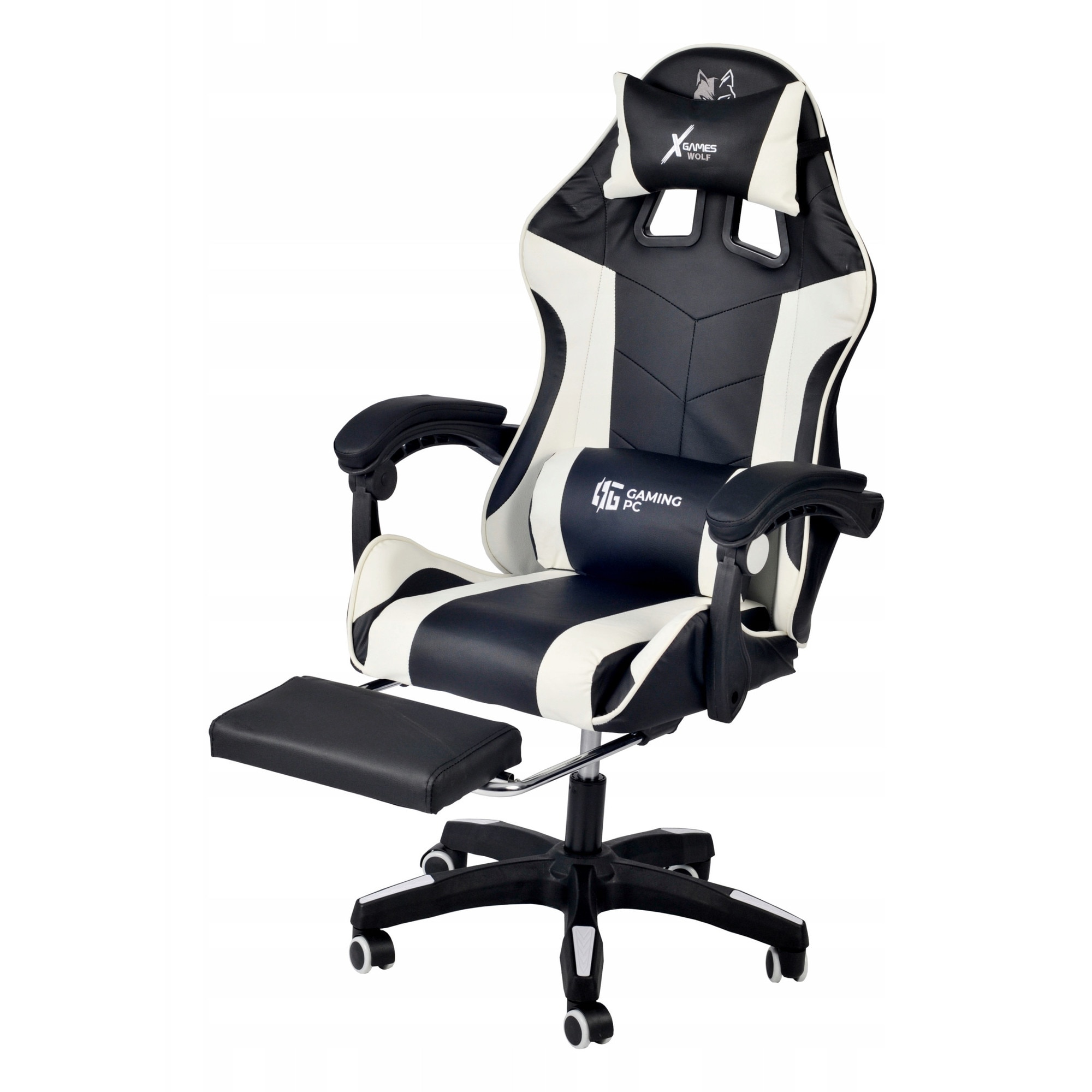 Scaun De Gaming, x Games Wolf, Fg02 Alb, Material Piele Ecologica ...