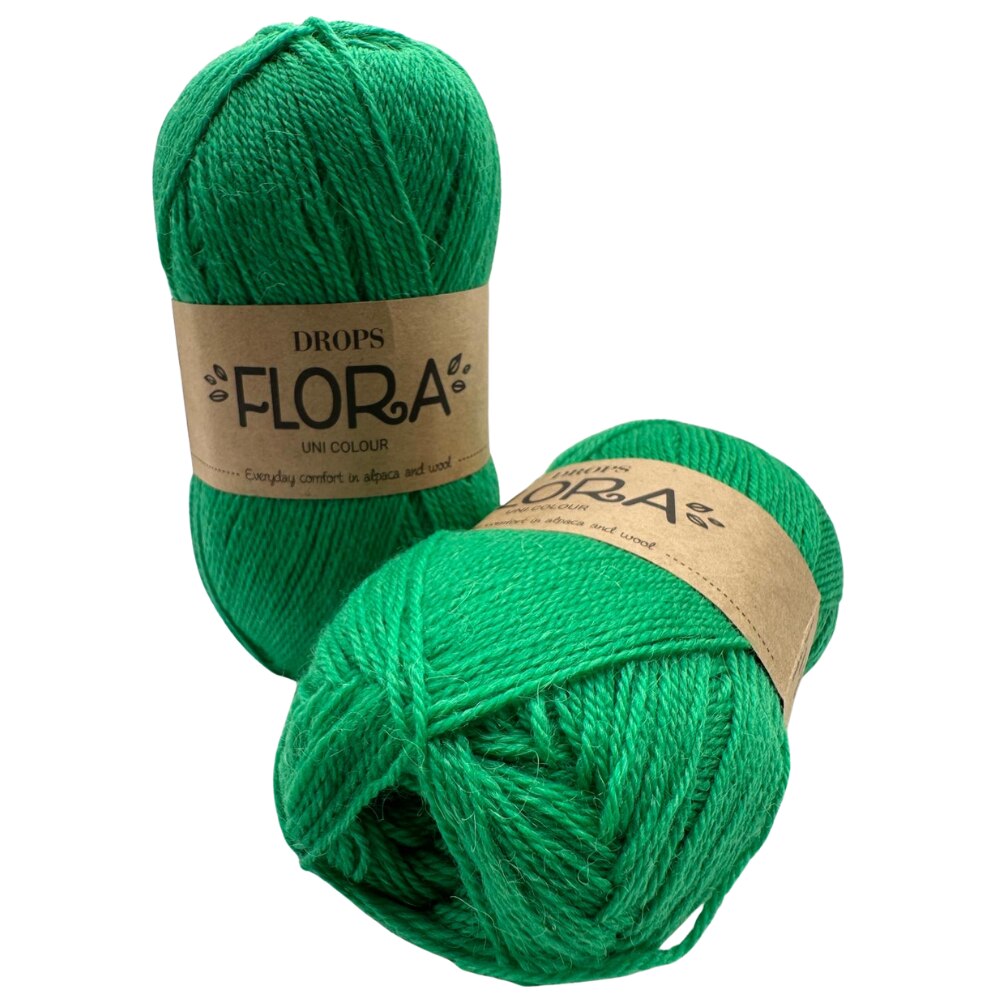 Fir de tricotat si crosetat DROPS Flora – 65% lana, 35% alpaca ...