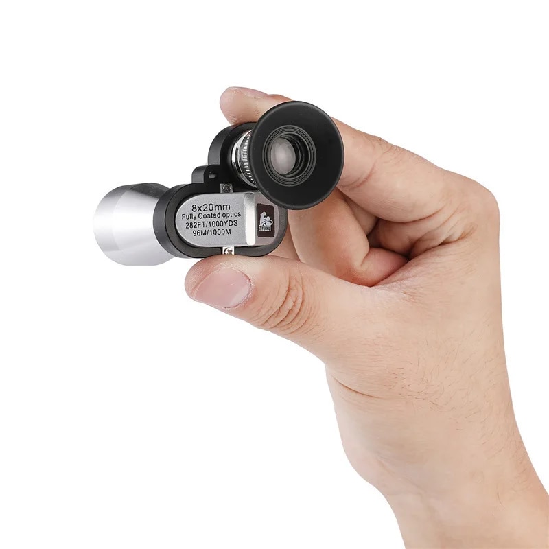 Monocular zoom 10-30x, metalic, optic FMC, negru, 21mm - eMAG.ro