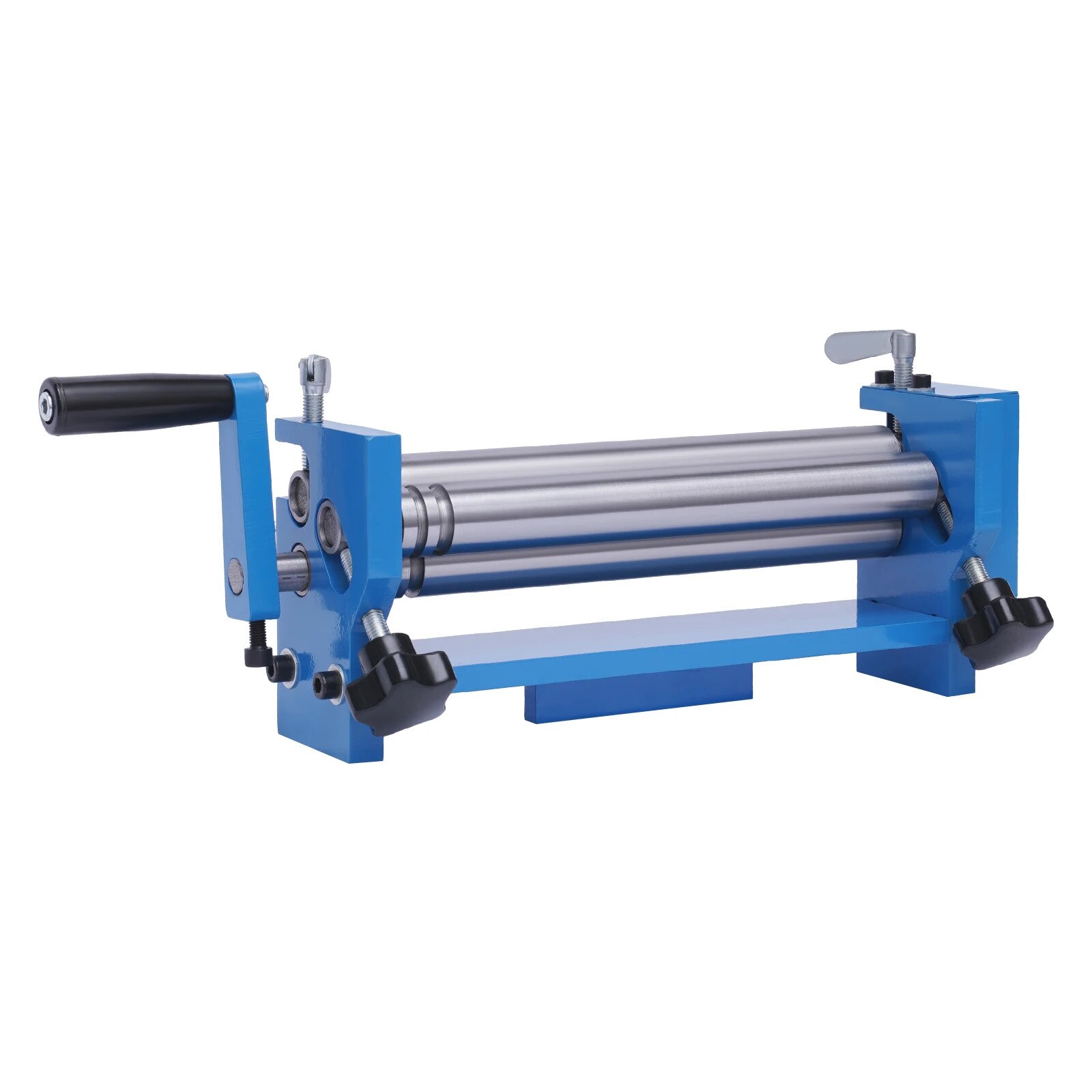 Masina de indoit cu role, design compact, control manual, argintie si ...