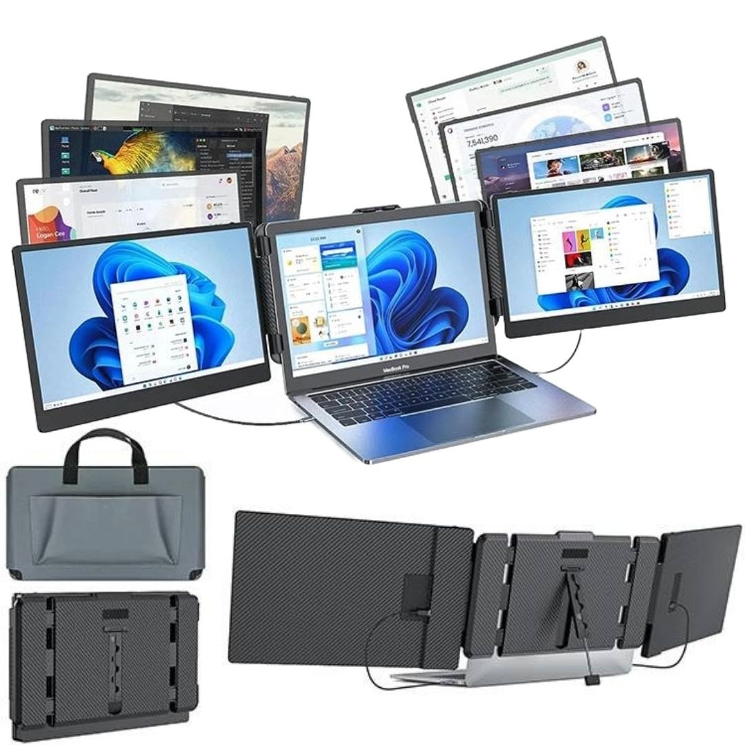 Monitor Extensibil si Portabil pentru Laptop, 14inch FHD 1080P, Ultra ...