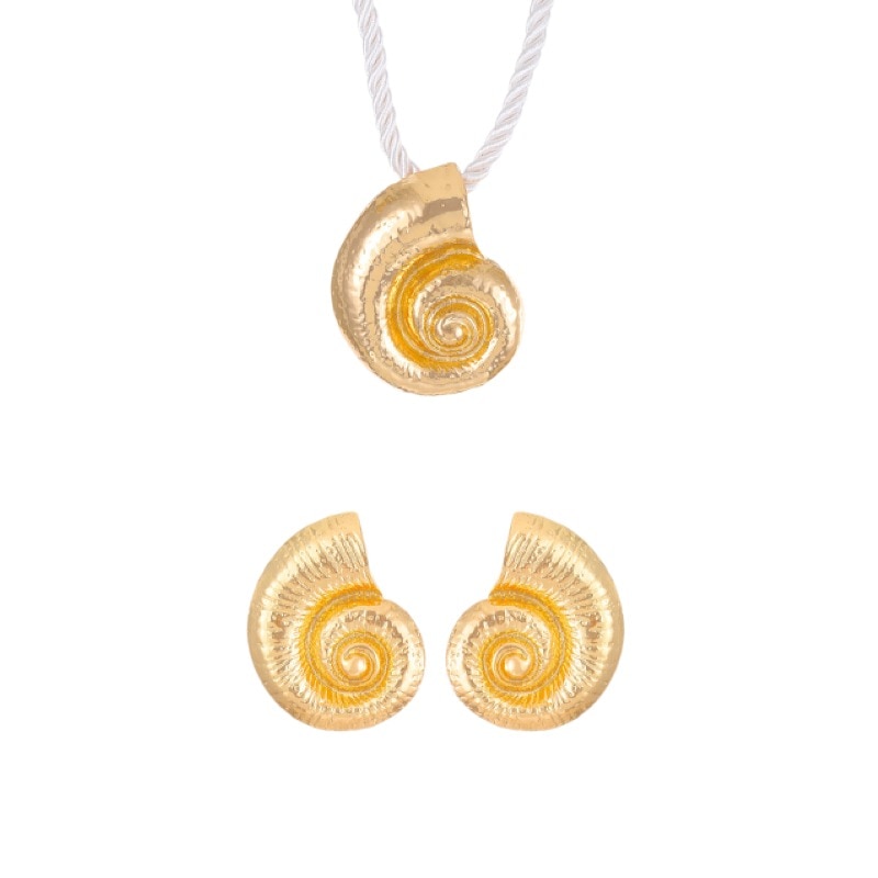 Set cercei spirala metalici aurii - eMAG.ro