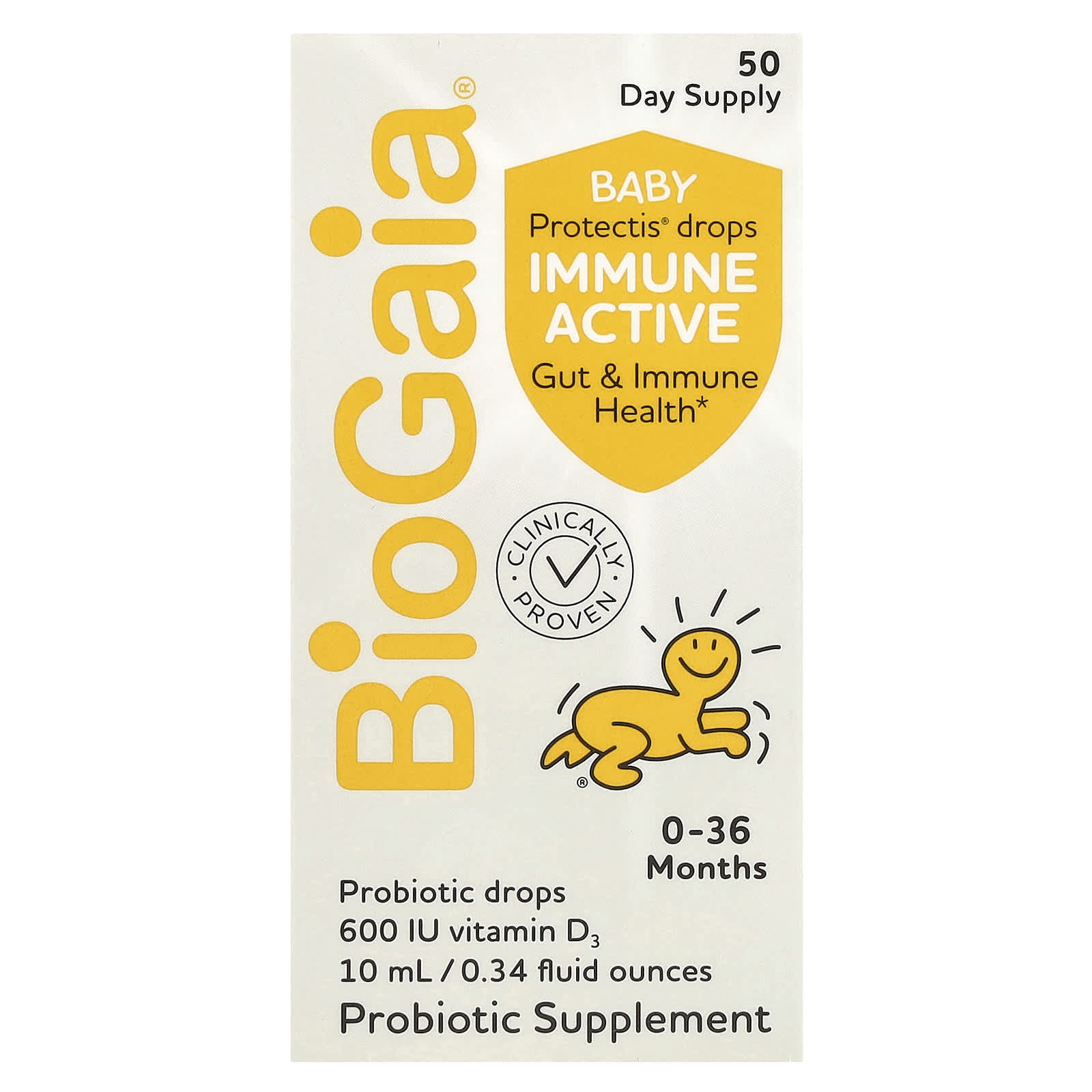 Picaturi probiotice copii, BioGaia, Krople Baby Protectis, 0-36 luni ...