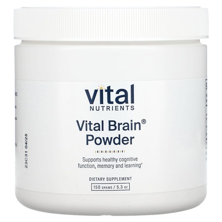 Vital Brain Powder, Vital Nutrients, 150 g, vegán, cukormentes - eMAG.hu