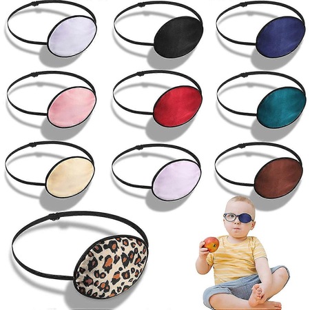 Set 10 Plasturi Ochi Ajustabili din Matase, Diverse Culori, pentru ...