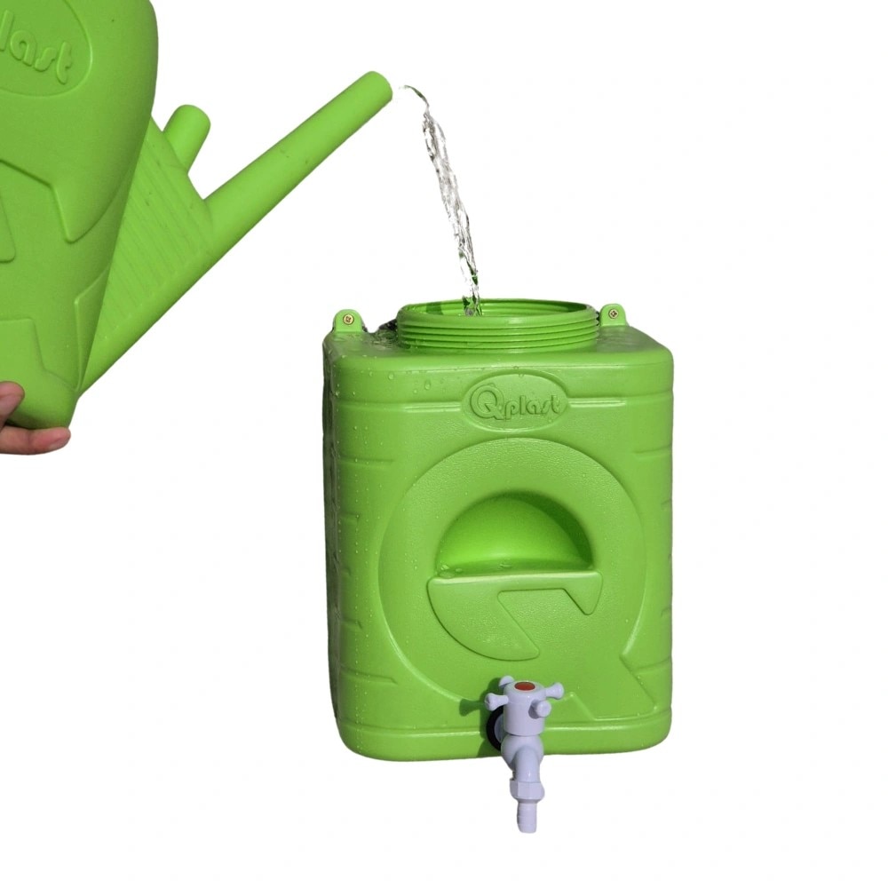 Rezervor apa cu robinet pentru curte / gradina / camping, 20 L, verde ...