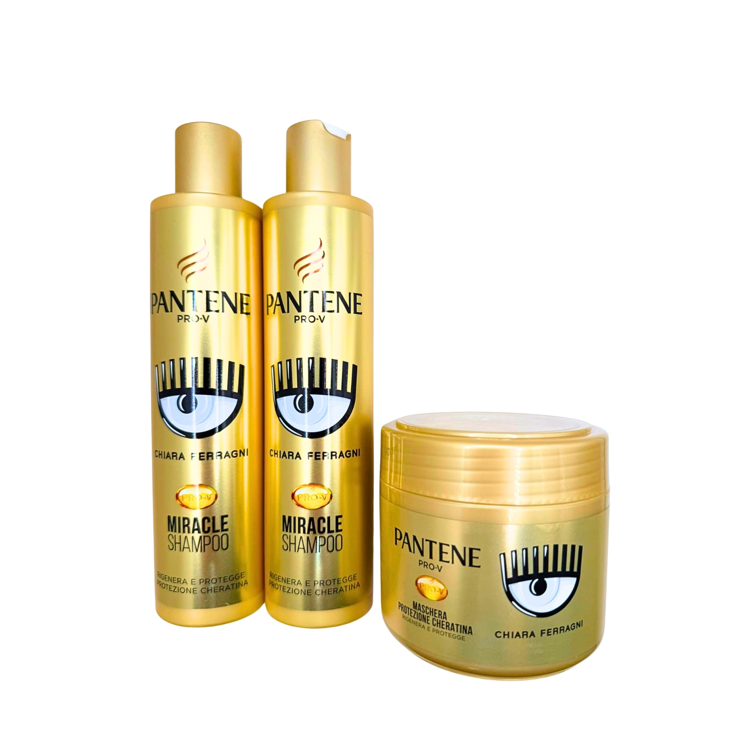 Set profesional Pantene PRO-V : 2 x sampoane 250 ml + masca de par 250 ...