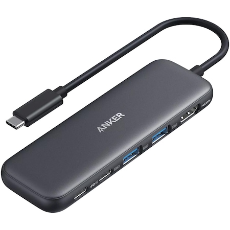 Hub USB Ultra-Slim Anker 332 USB-C 5-in-1, 4K HDMI, 85W PD - eMAG.ro