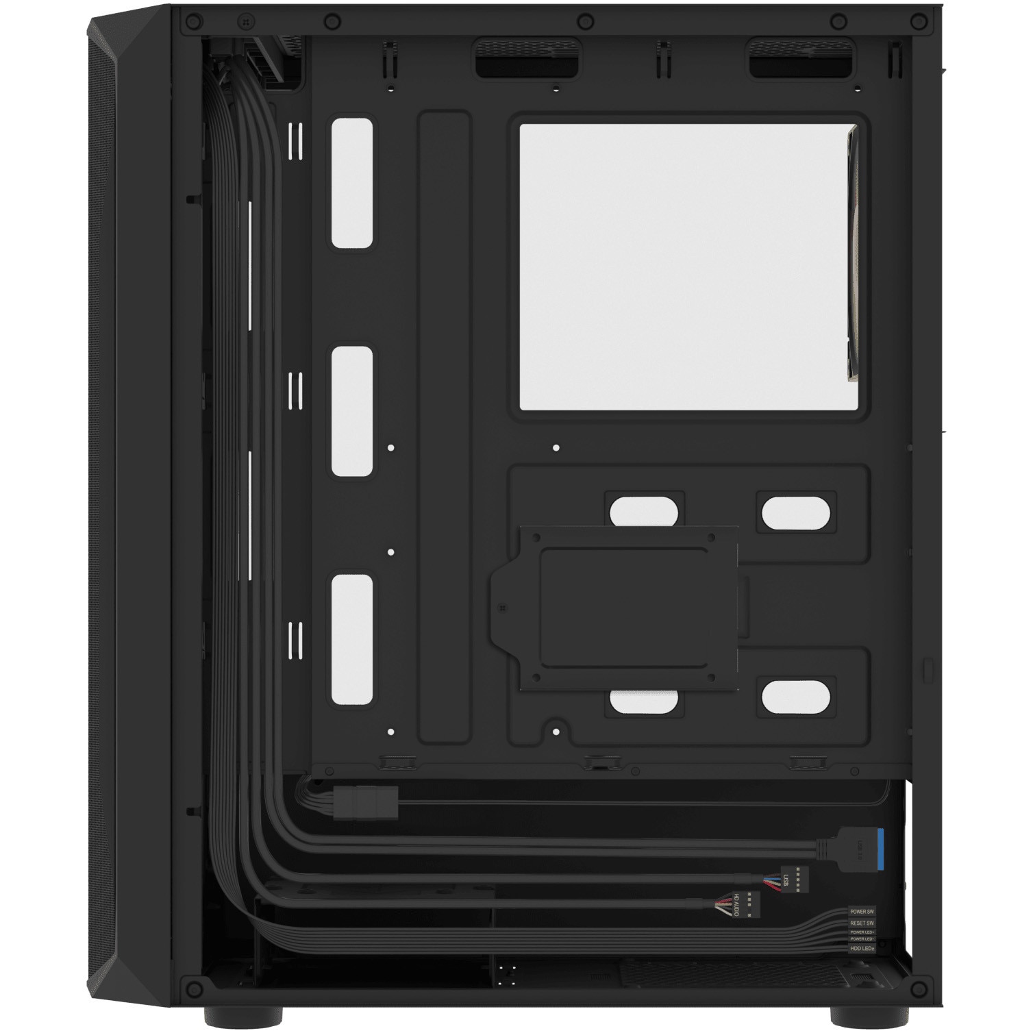 Carcasa FURY SHOBO SH4 R MID TOWER BLACK - eMAG.ro