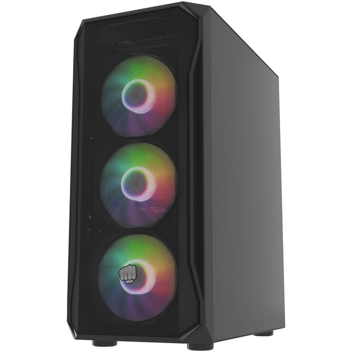 Компютърна кутия FURY SHOBO SH4F MID TOWER RGB BLACK - eMAG.bg