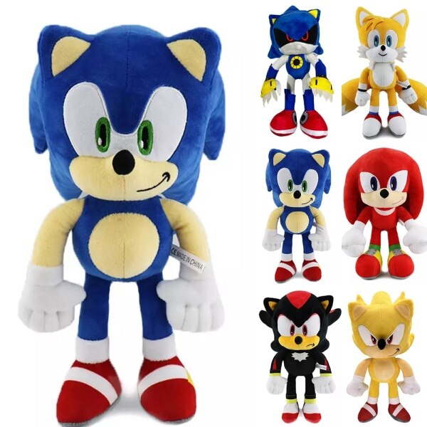 Papusa moale Sonic The Hedgehog, 30cm, multicolor - eMAG.ro