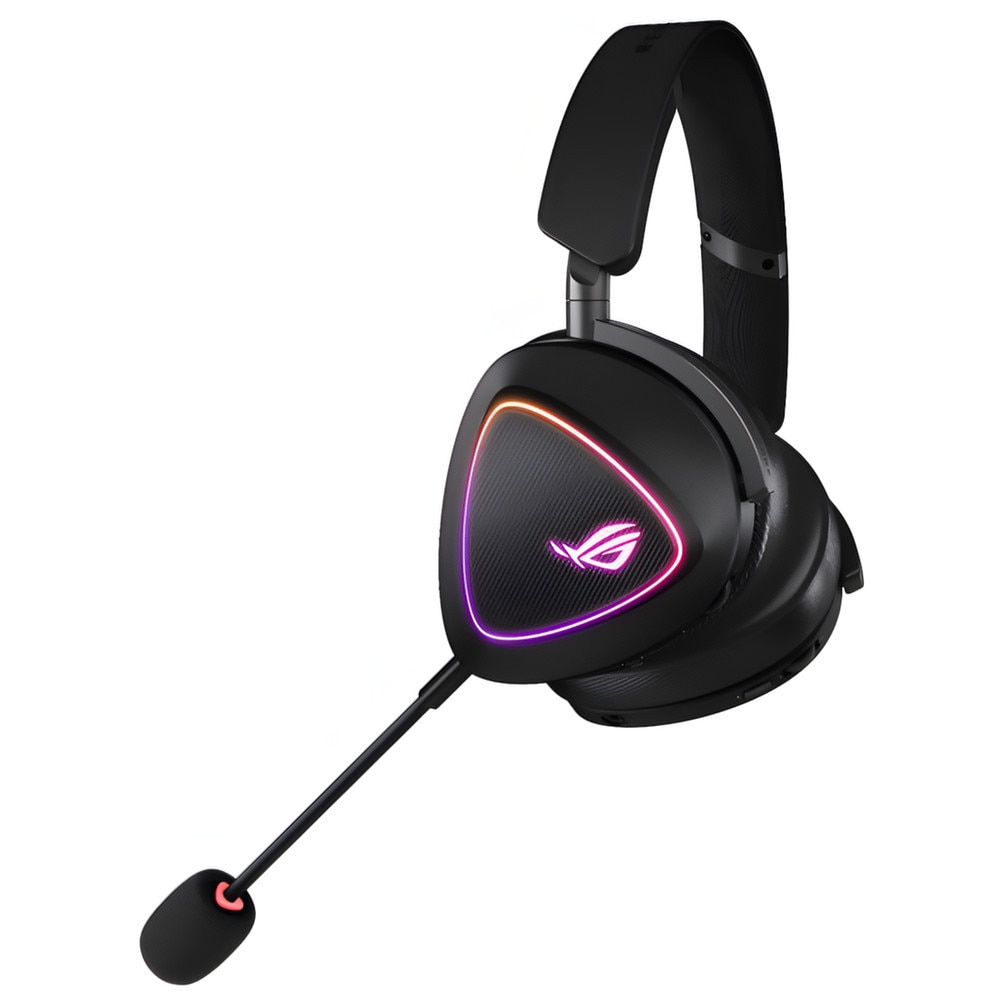 Casti de gaming Asus ROG Delta II fara fir/Bluetooth/cu fir, negre ...