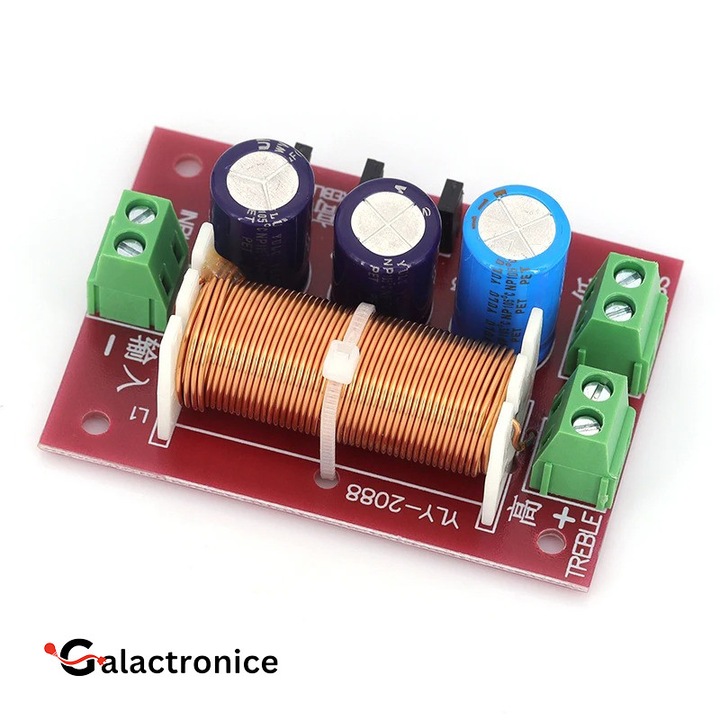 Filtru divizor de frecventa audio HiFi pe 2 cai pentru inalte si bas, 4 ...