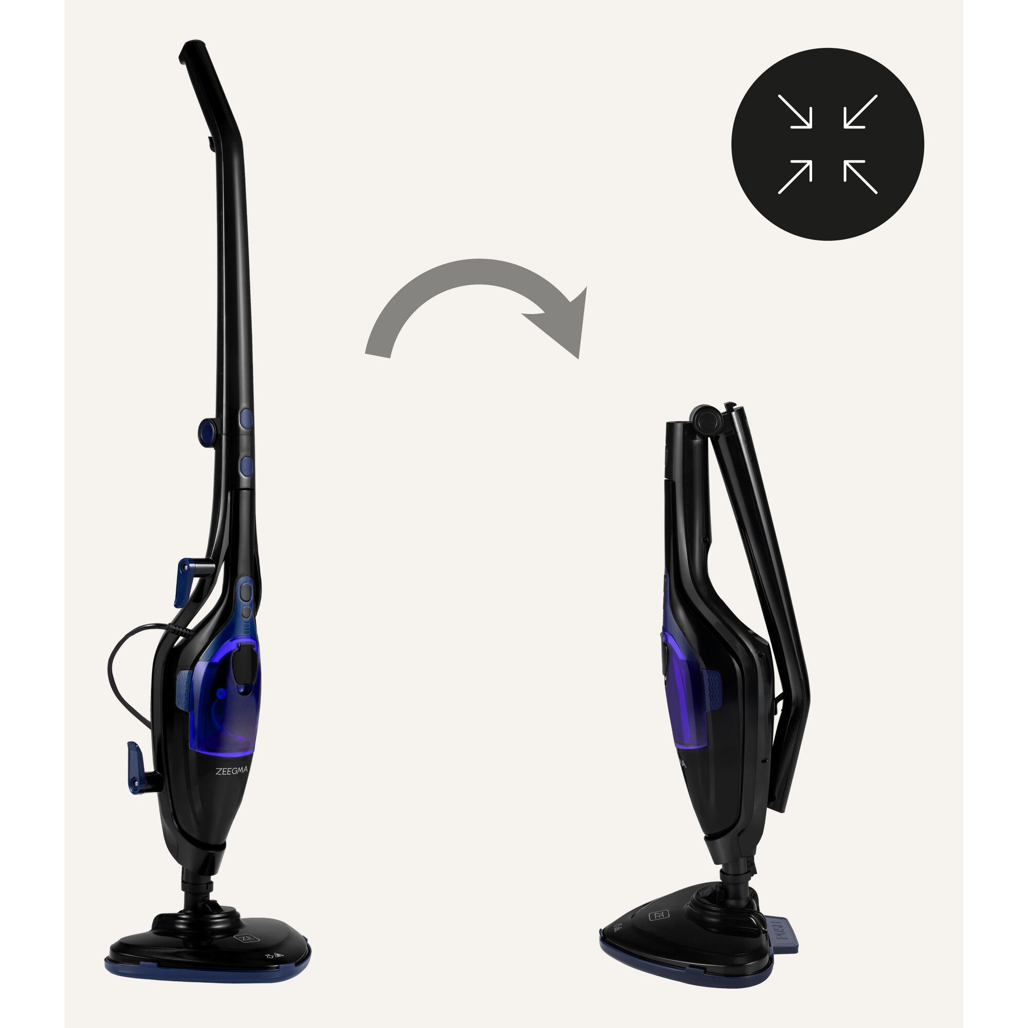 Aparat de curatat cu abur, Mop cu abur Zeegma Puur Prime Control, 400 ...