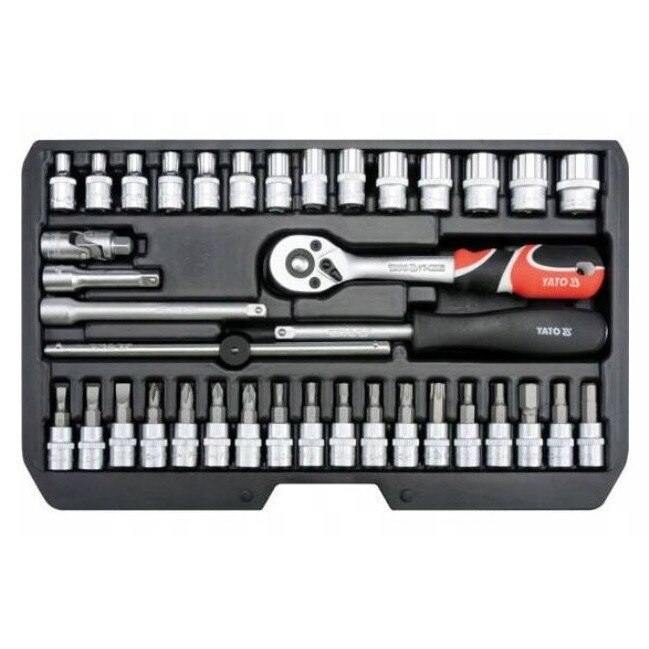 Set unelte Yato, 38 piese, 1/4", nasada CrV, gratar 72 dinti - eMAG.ro