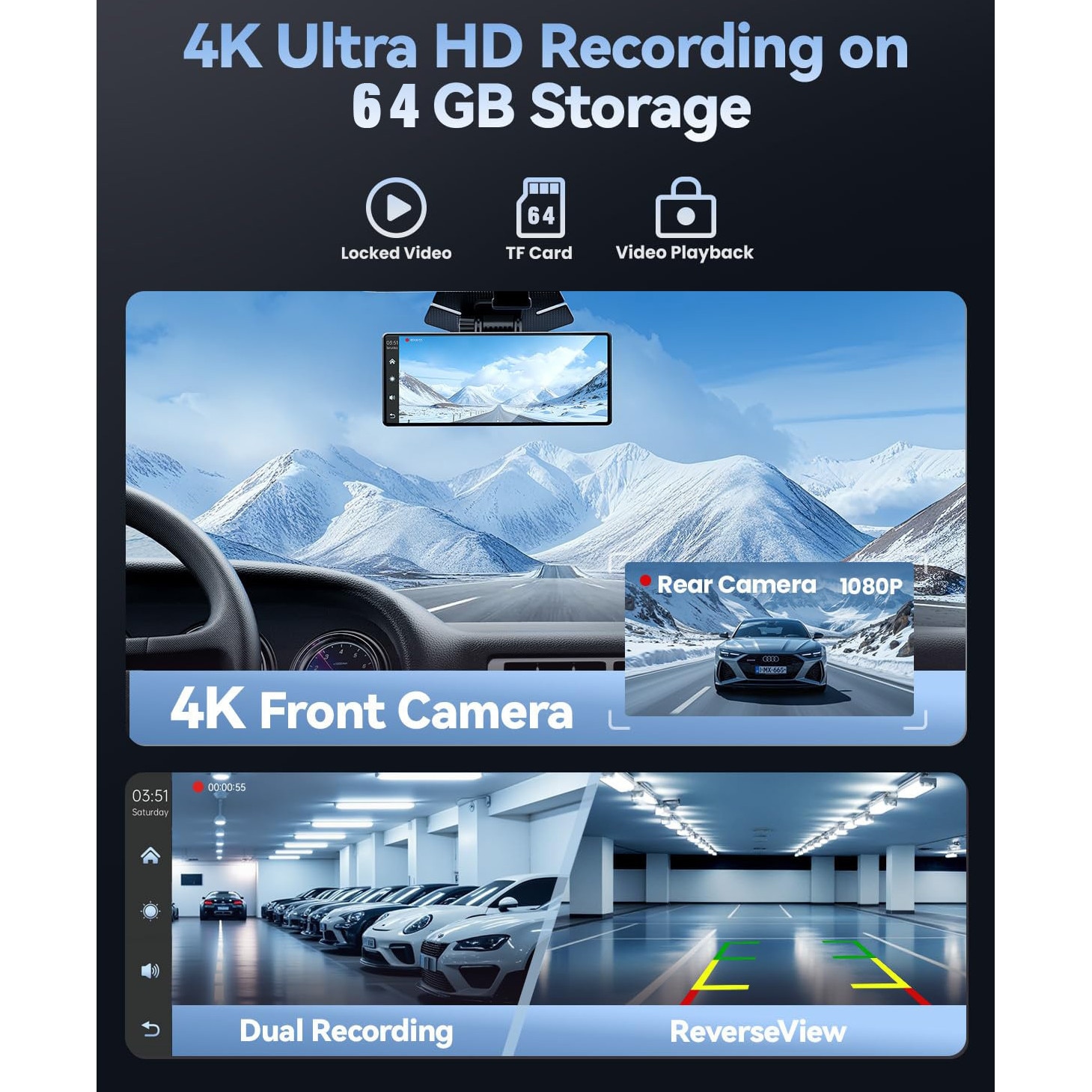 EXCITAT® Navigatie Auto 8.1" IPS HD – Wireless CarPlay & Android Auto ...
