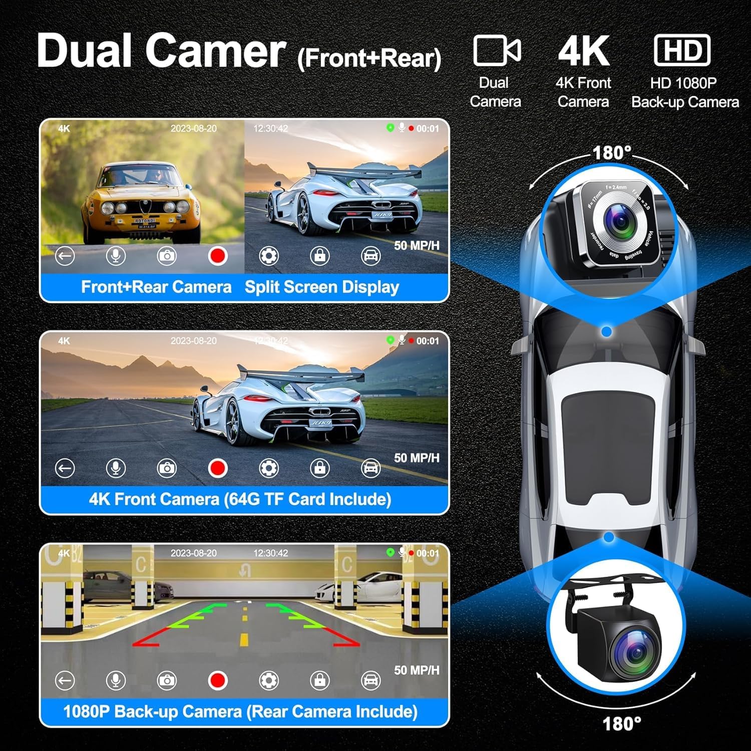 EXCITAT® Navigatie Auto Universala 10.26" IPS HD – CarPlay & Android ...