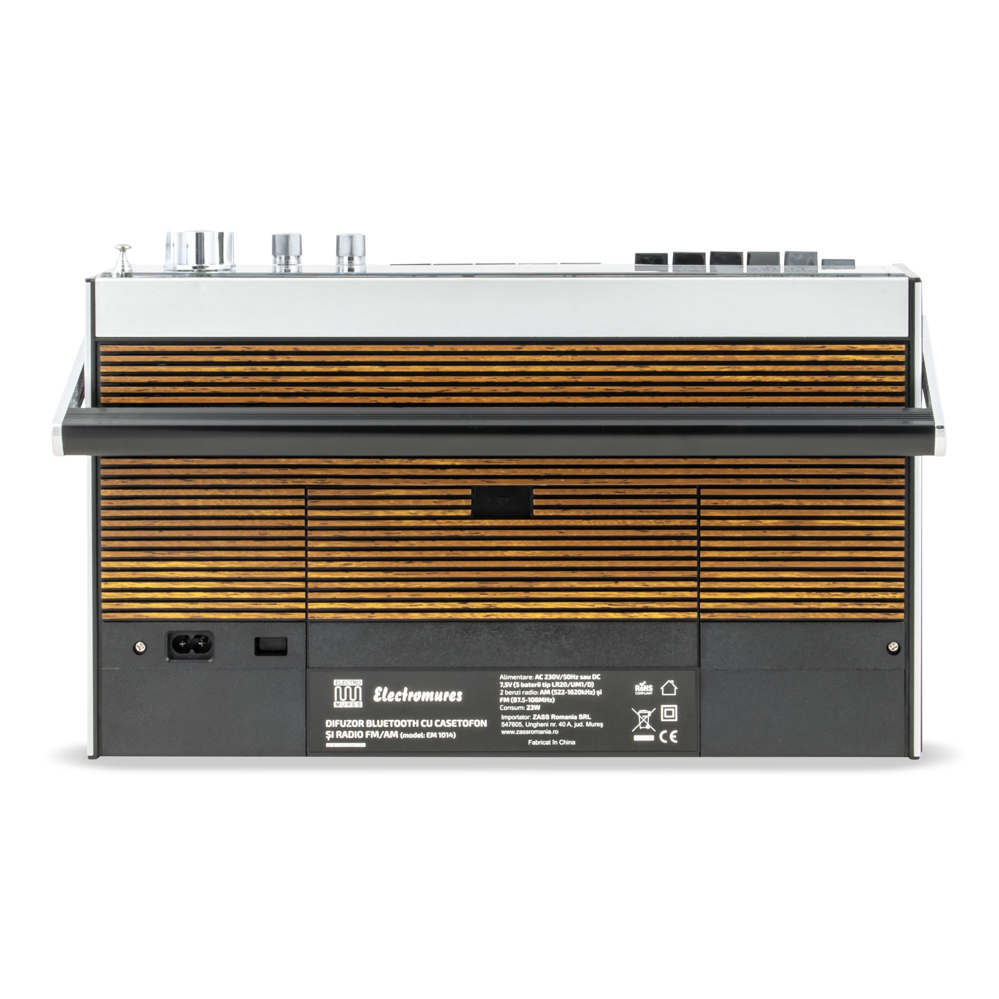 Difuzor Bluetooth cu Casetofon si Radio FM/AM Electromures EM 1014 ...
