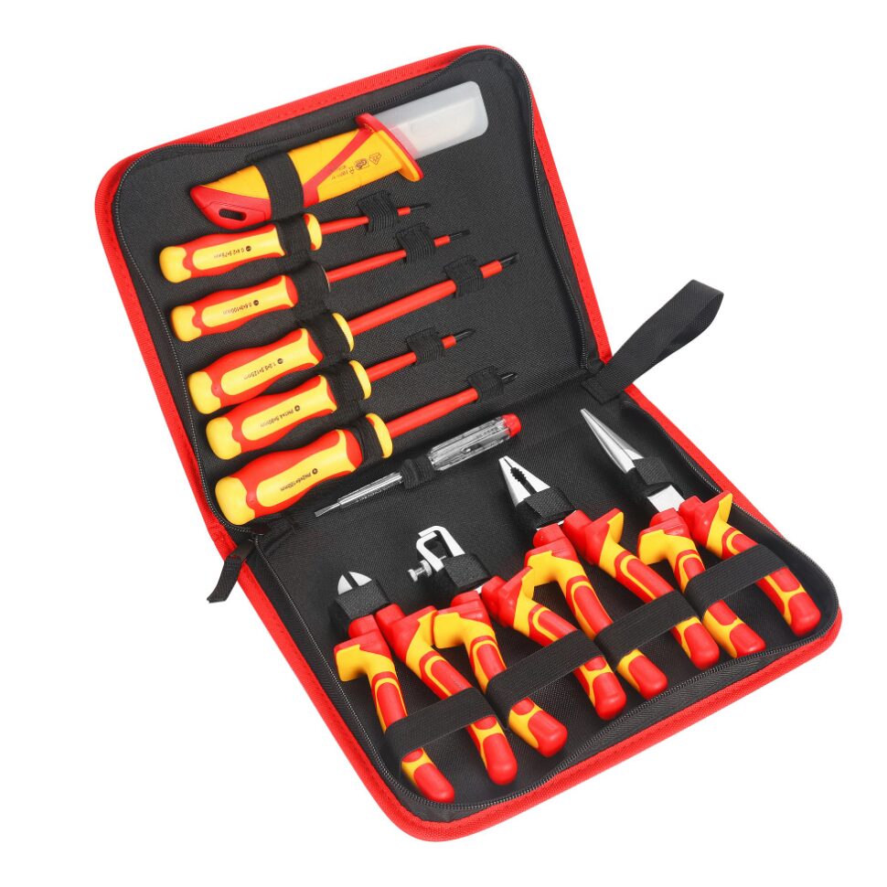 Set scule izolate pentru electricieni, trusa 11 piese, Kraft - eMAG.ro