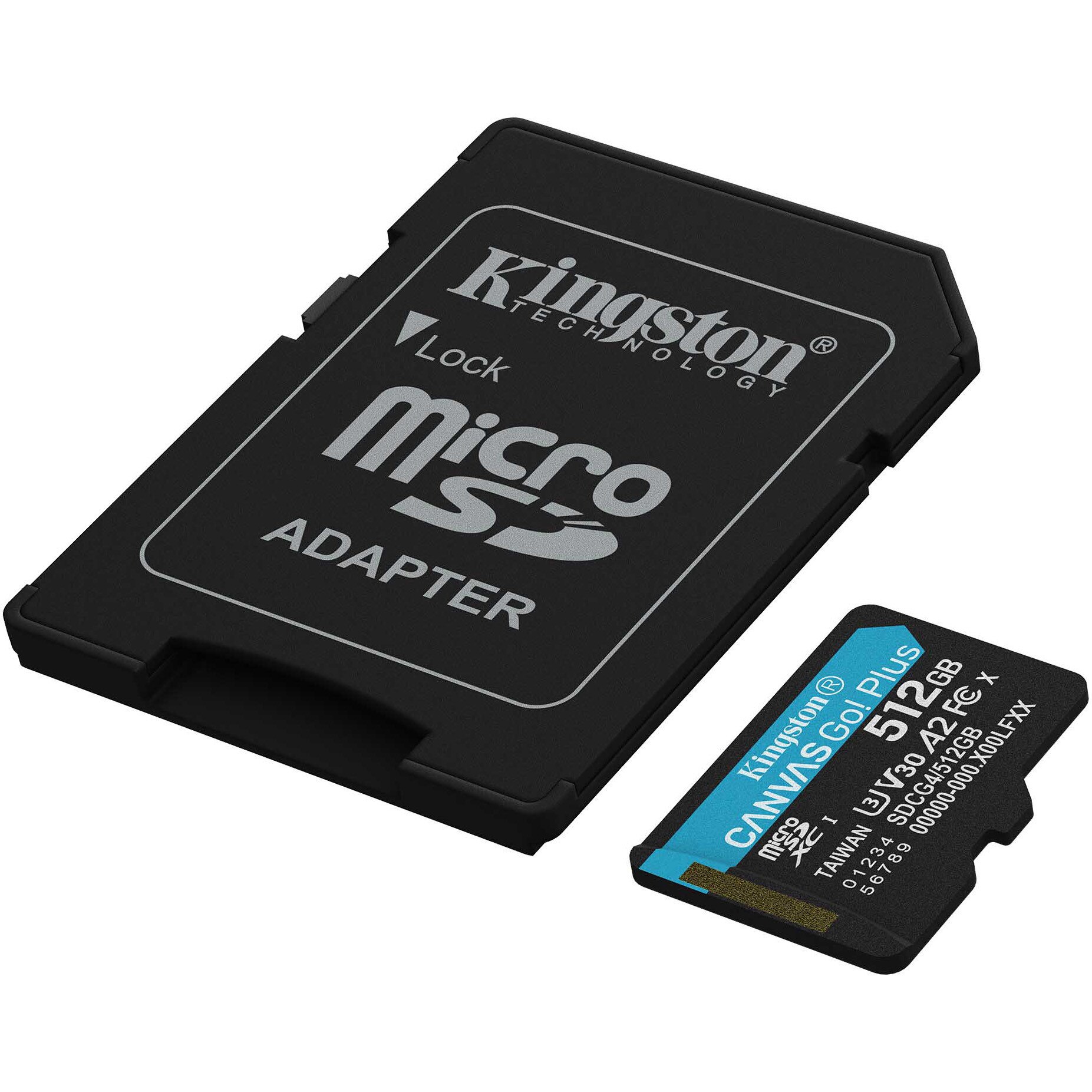 Card de Memorie MicroSDXC Kingston, 512GB ,Canvas GO Plus, Cu Adaptor ...