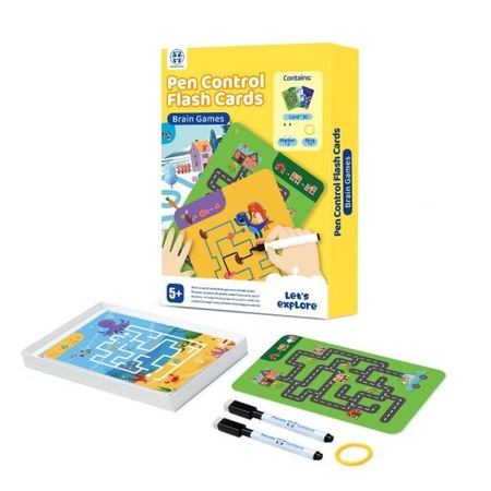 Vonalvezető - Agytorna (Pen Control Flash Cards - Brain Game - Panda ...