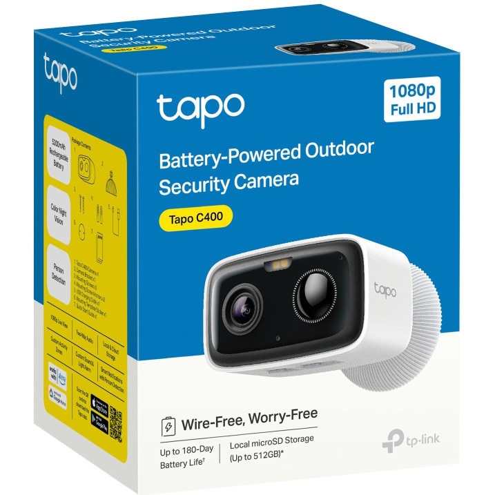 Camera de supraveghere Wireless TP-Link Tapo C400, 2MP, 1920x1080 ...