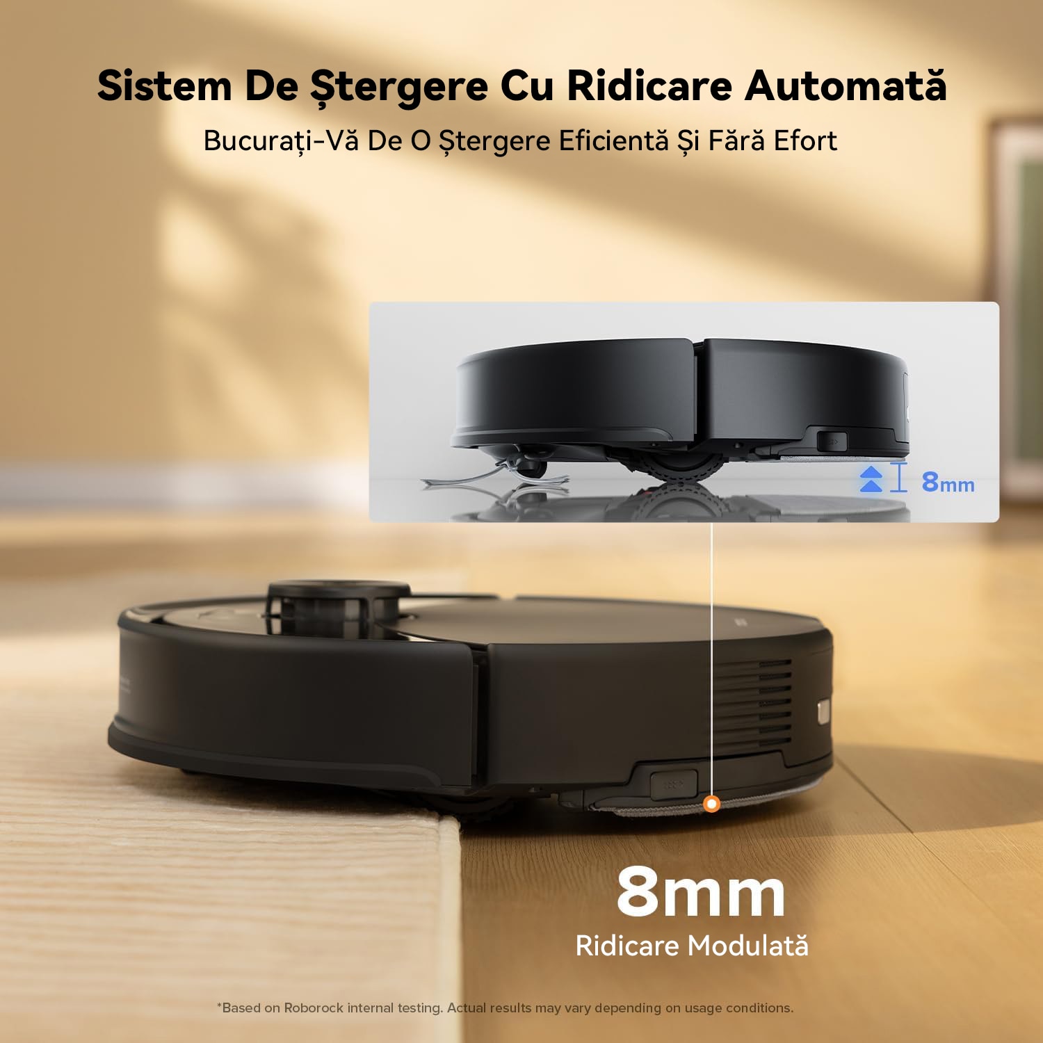 Robot de aspirare Roborock Q10 S5, Aspiratie HyperForce 10000Pa, Sistem ...