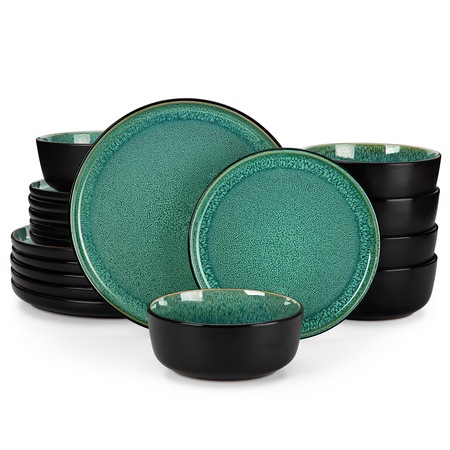 Set de vesela pentru 6 persoane, Vancasso, 24 piese, ceramica de inalta ...