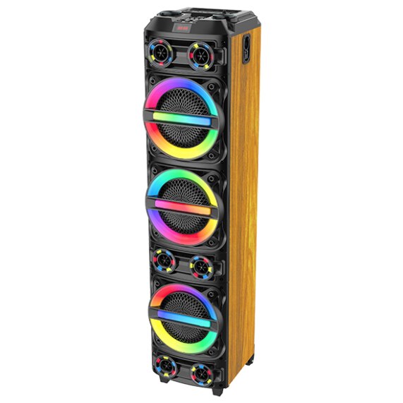 Boxa portabila mare ZQS8315 de 18000W cu 2 microfoane si telecomanda ...