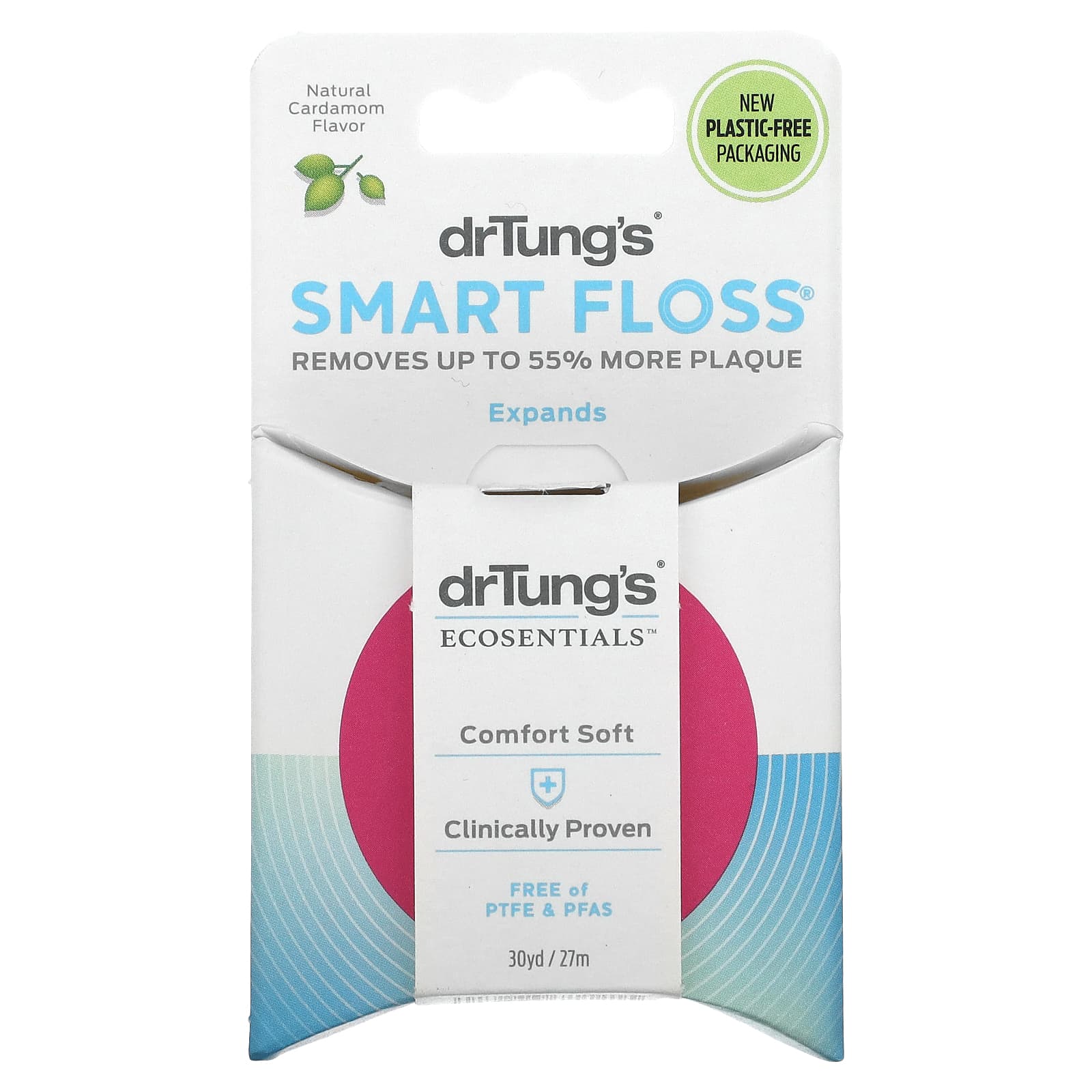 Ata dentara, Smart Floss, Dr. Tung's, natural cardamon, 27 m, fara ...