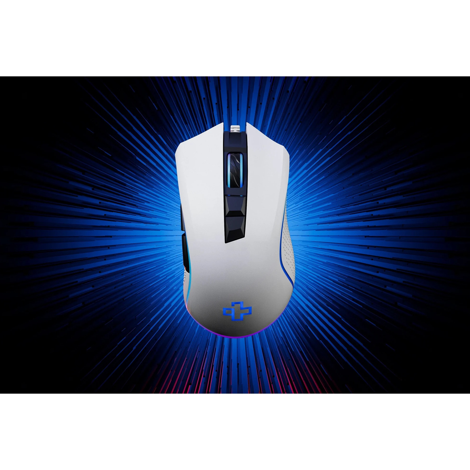 Mouse Gaming QwertyKey Forge Alb, RGB, 12.000 DPI, Software - eMAG.ro