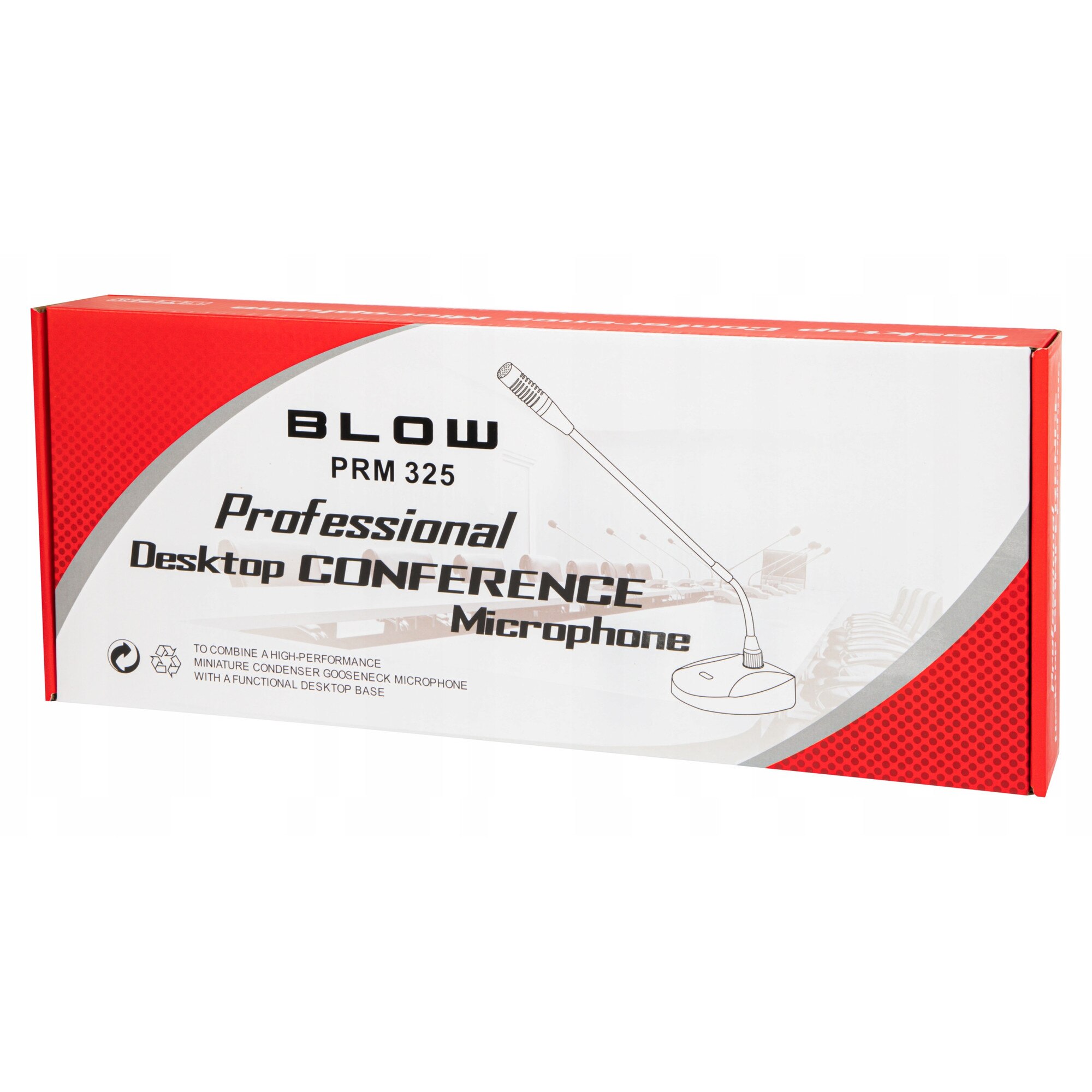 Microfon conferinta BLOW, potiuni, ultra-cardioid, 45cm, cablu Jack 6 ...